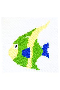 Cute Crochet Fish Pattern C2C Square (Free & Easy)