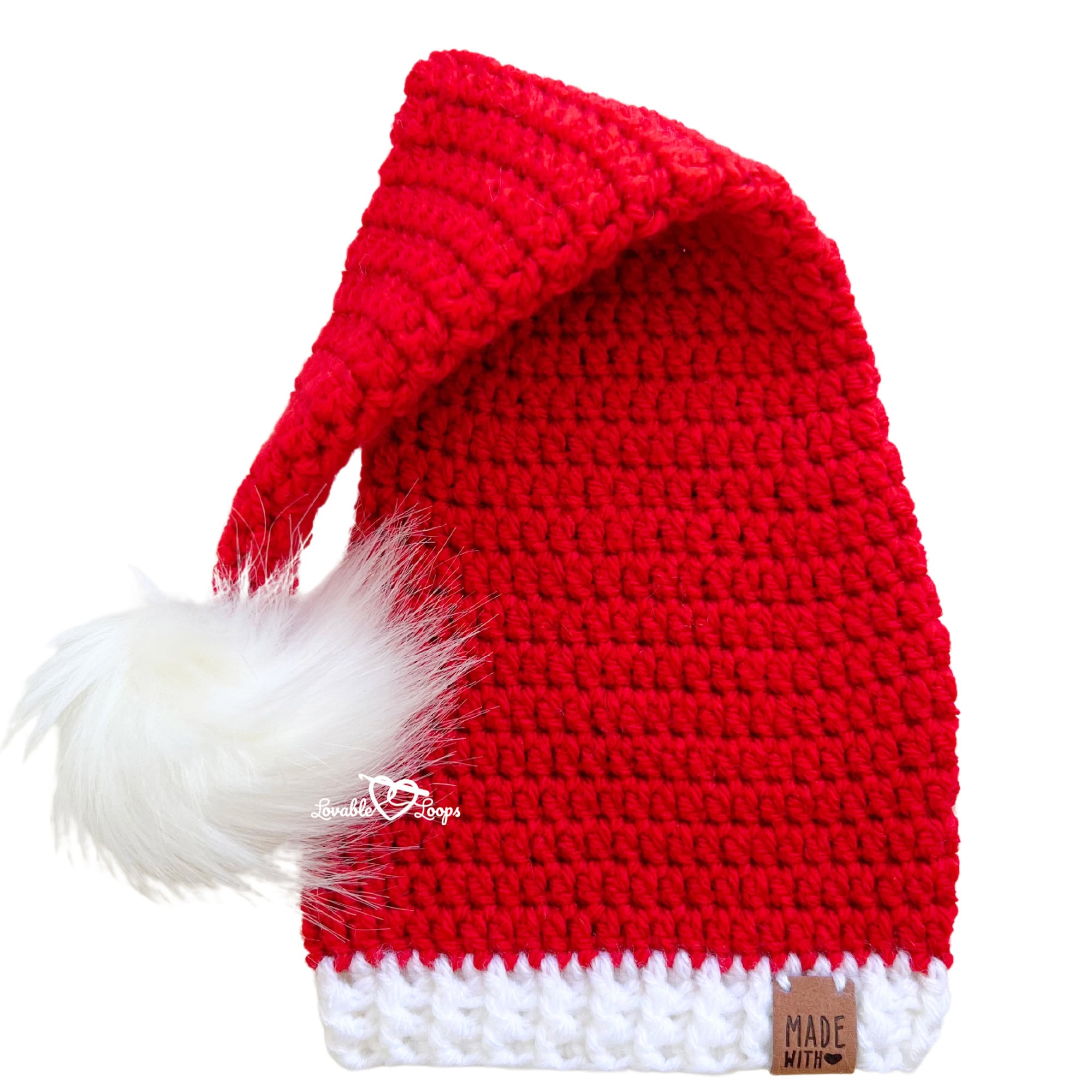 Free Baby Santa Hat Crochet Pattern for Christmas