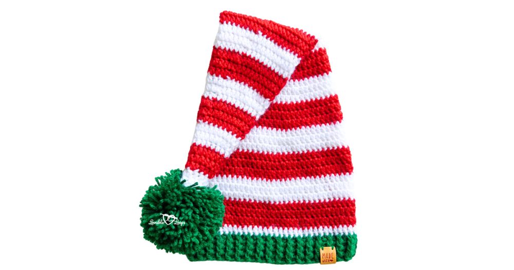 6 Sizes Classic Crochet Elf Hat Pattern (free & easy)