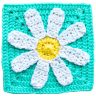 Retro Crochet Daisy Granny Square Pattern Free & Easy