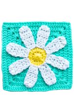 Retro Crochet Daisy Granny Square Pattern Free & Easy
