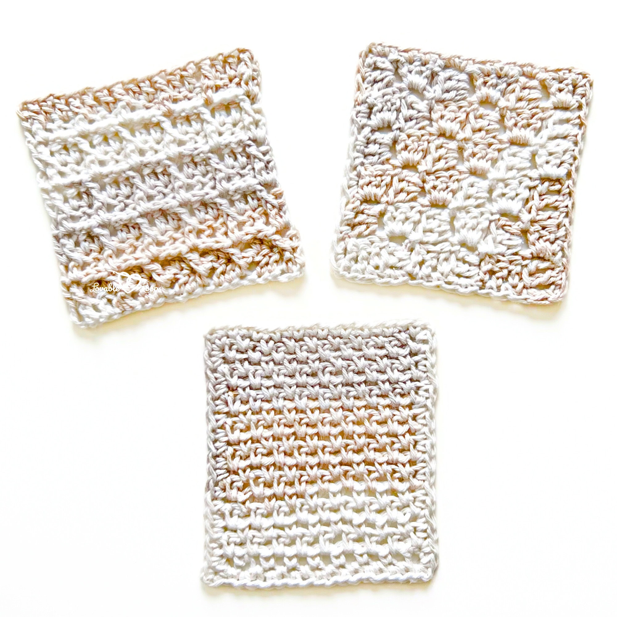 3 Beginner Crochet Coaster Patterns (Free & Quick)