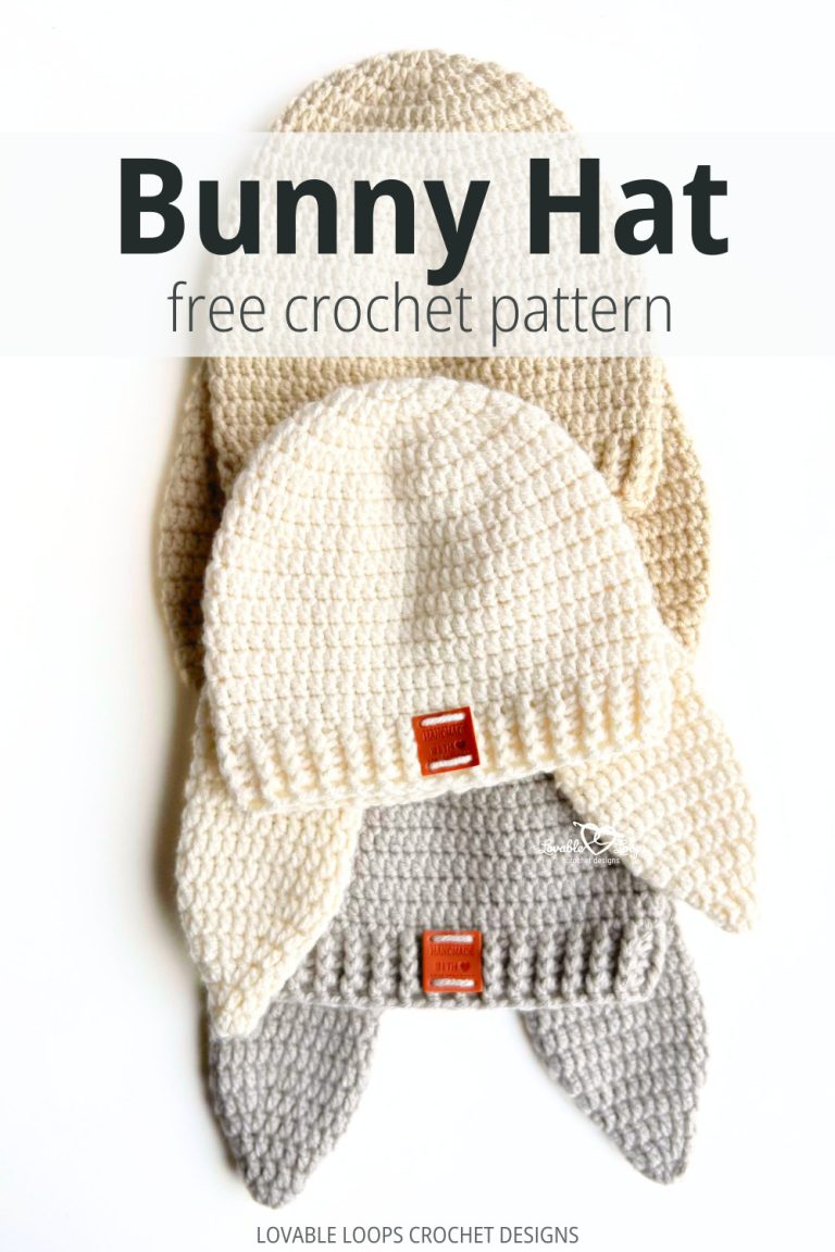 Floppy Ear Crochet Bunny Hat Pattern for Beginners