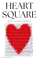 Beautiful Heart Square Crochet Pattern Free & Easy