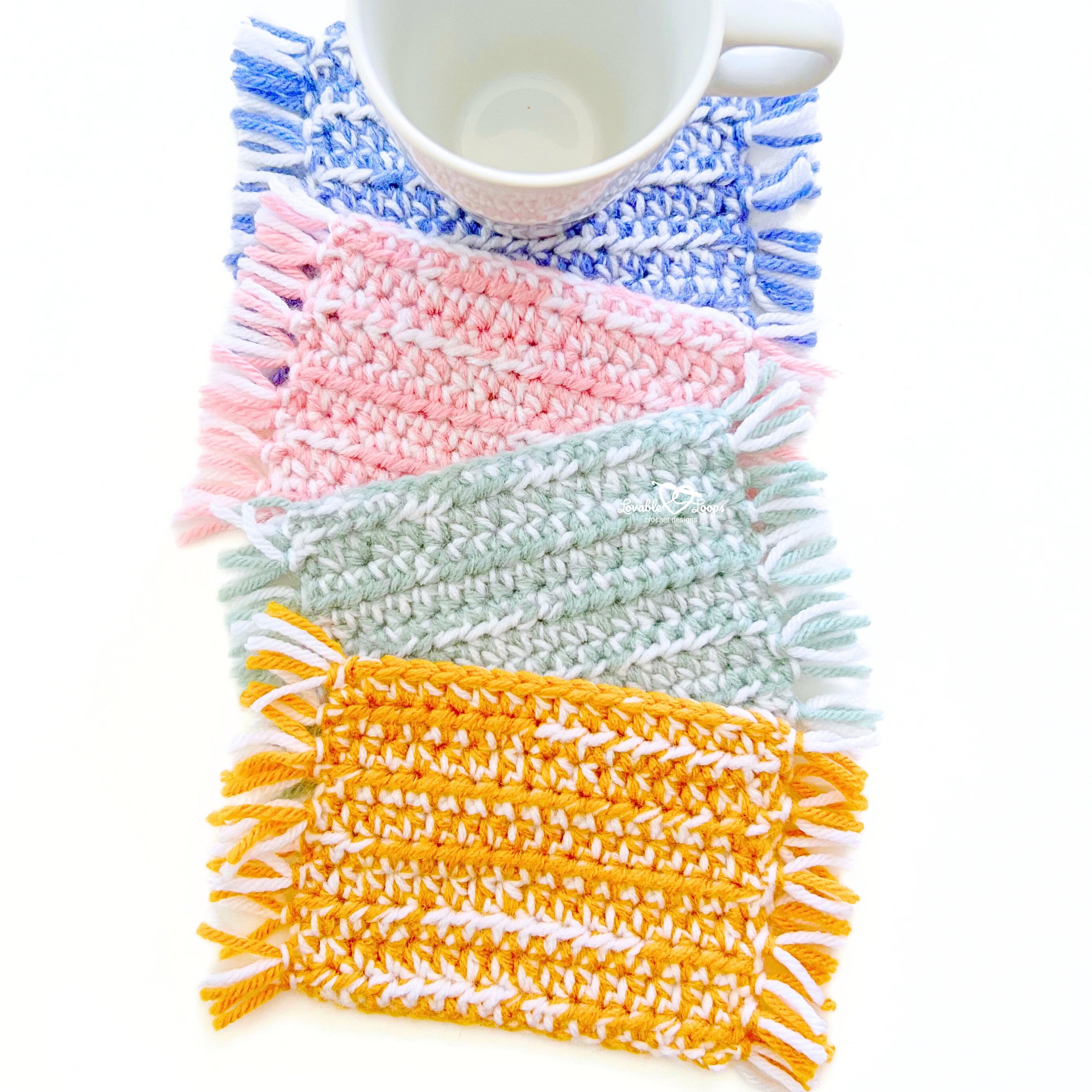 Free Crochet Mug Rug Pattern – Quick and Easy for Beginners