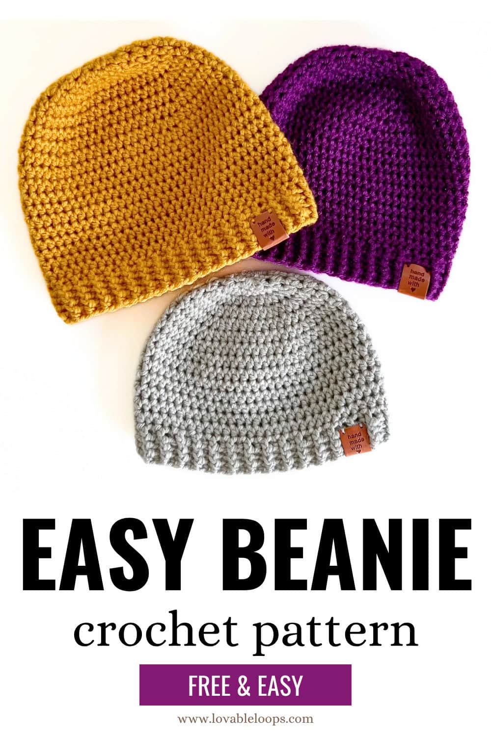 Easy Crochet Beanie Pattern – Free & Beginner Friendly