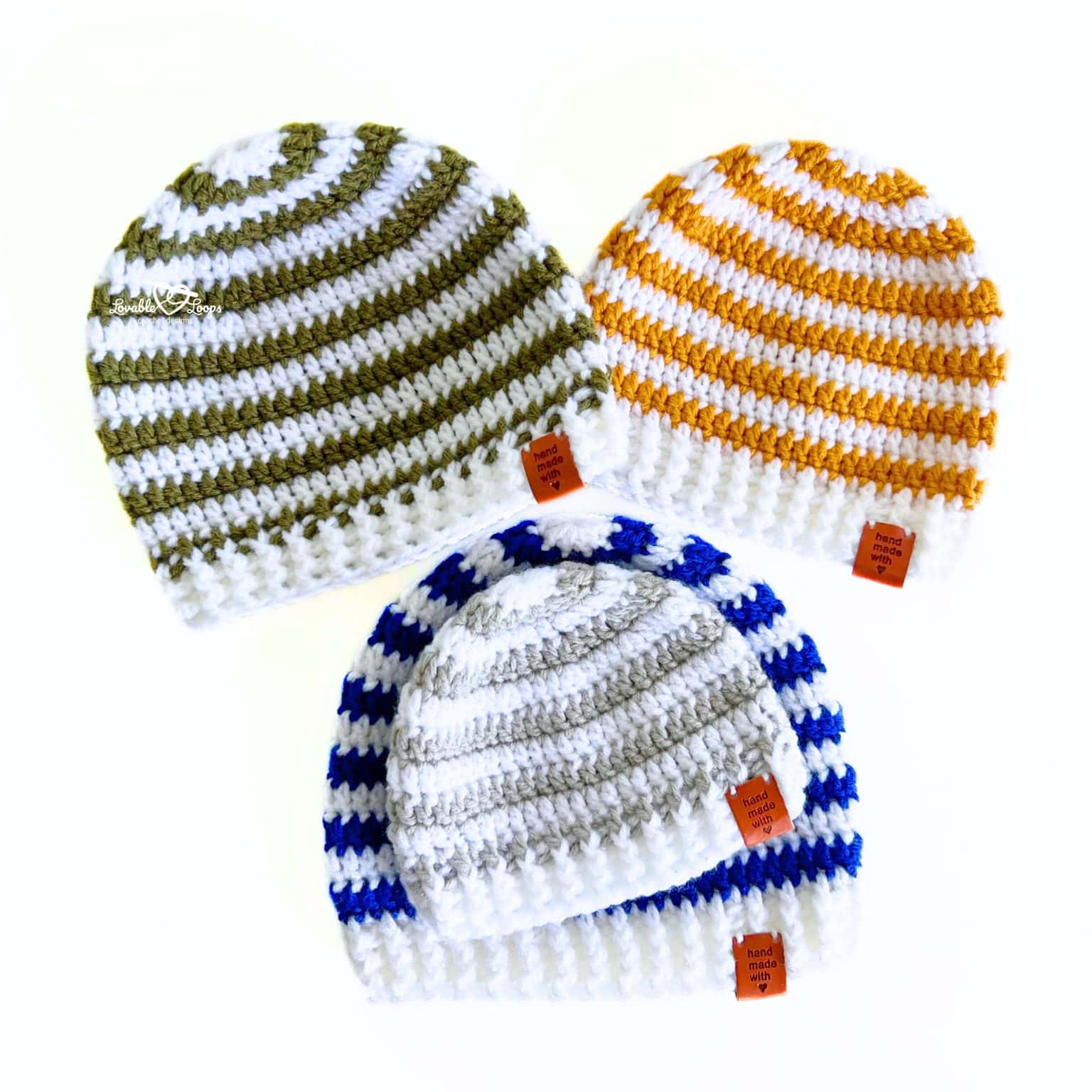Single crochet beanie pattern – free, easy hat in 4 sizes