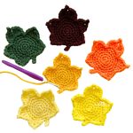 3 Sizes Crochet Leaf Pattern Appliqué for Beginners (Free & Easy)