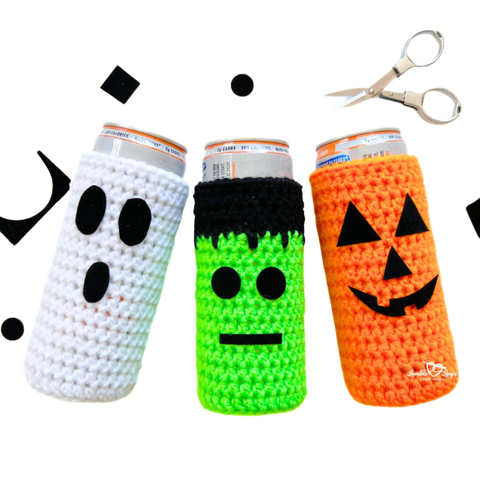 Free Crochet Koozie Pattern – Easy Halloween Can Cozy