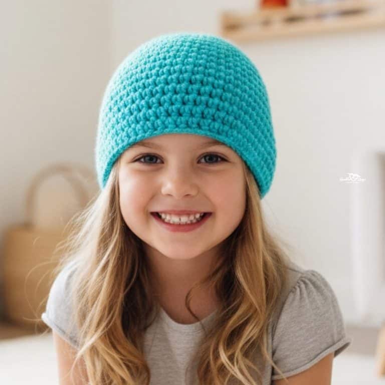 How to crochet a beanie for beginners (easy top-down beanie)