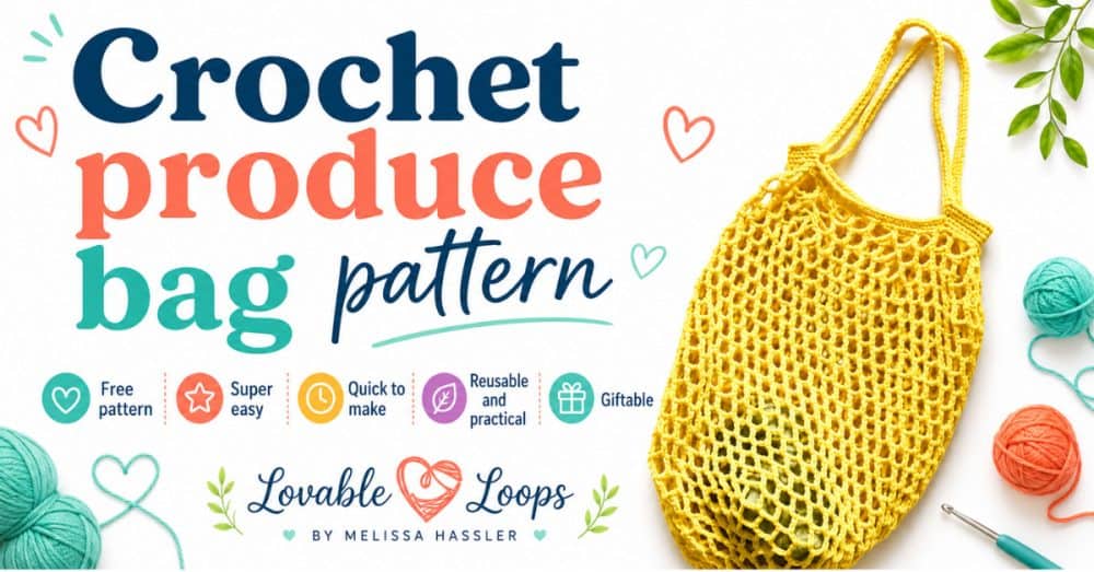 Crochet produce bag pattern – Free & beginner-friendly